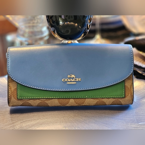 Coach | Bags | Coach Slim Leather Envelope Wallet | Poshmark